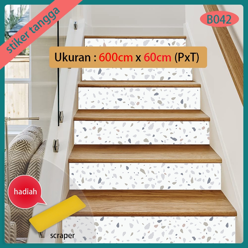 Jual stiker tangga 6 meter X 60 cm (Panjang X Lebar) anti api, air dan ...