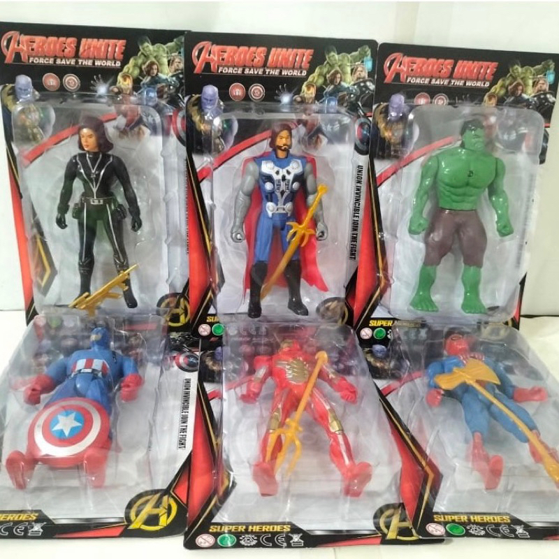 Jual Mainan Karakter Superhero Figure Superhero 1 pack isi 1 pc ...