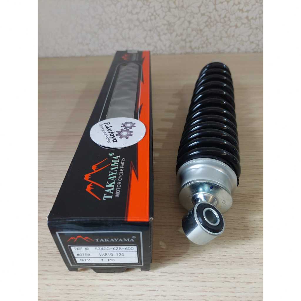Jual Takayama Shock Absorber Shockbreaker Sokbreker Belakang + Per Black Hitam Honda Vario 125 ...