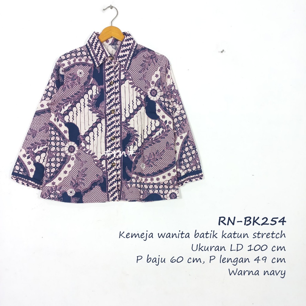 Jual Kemeja batik wanita katun stretch modis lucu keren part I | Shopee ...