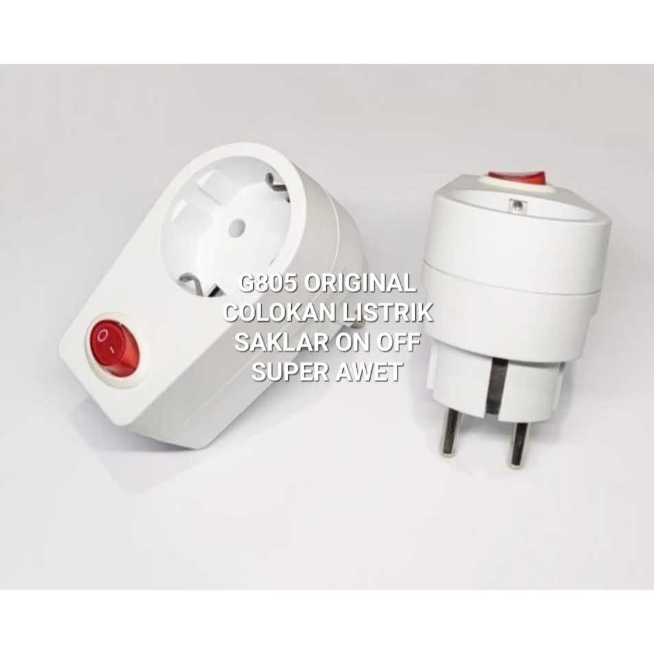 Jual G805 ORIGINAL COLOKAN SAKLAR TUNGGAL SERBA GUNA ON OFF SOCKET ...