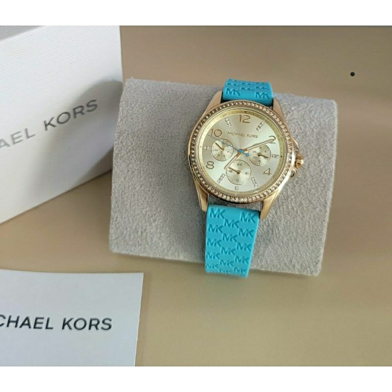 Jual Ready MK7374 Strap Rubber blue 30mm (no tag). | Shopee Indonesia