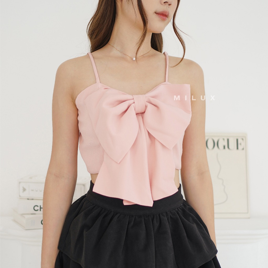 Jual 2WAYS PREMIUM RIBBON TOP ATASAN WANITA CEWEK BAJU TANKTOP KEMBEN ...