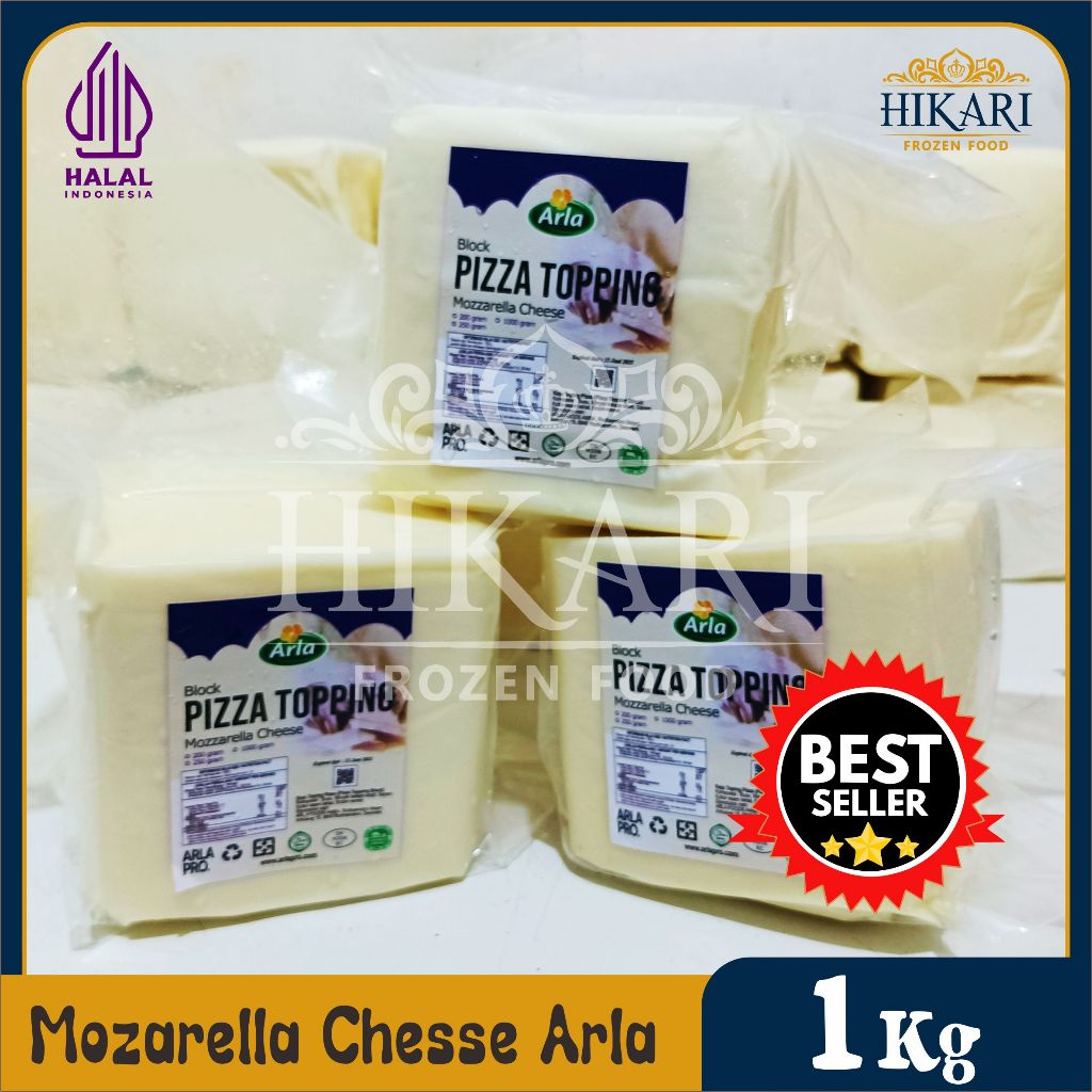 Jual Keju Mozzarella Arla - Arla Pizza Topping Mozzarella 1kg - Halal ...