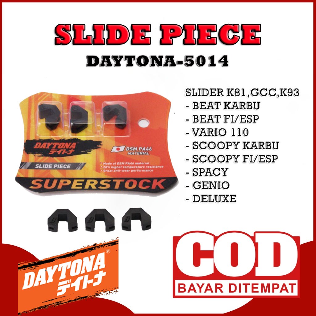 Jual SLIDER PIECE DAYTONA HONDA BEAT KARBU,BEAT FI/ESP,VARIO 110,SCOOPY ...