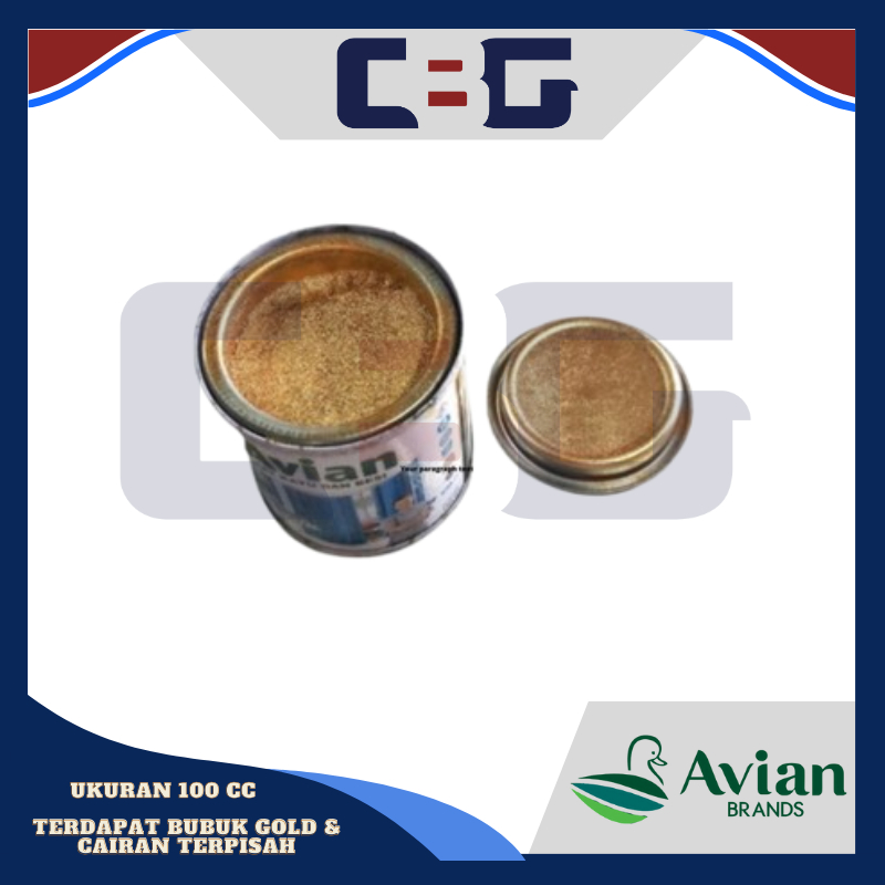 Jual CAT BESI AVIAN GOLD METALLIC 100 cc | Shopee Indonesia