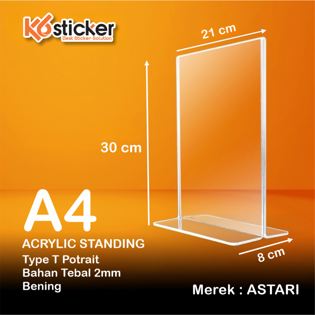 Jual AKRILIK TEMPAT BROSUR / TENT HOLDER / TENT CARD AKRILIK DISPLAY ...