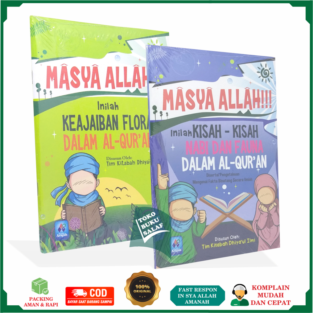 Jual PAKET 2 BUKU Masya Allah Inilah Keajaiban Flora dan Kisah-Kisah ...
