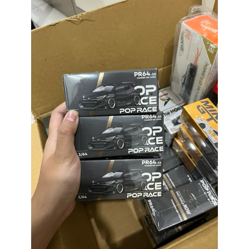 Jual Pop Race 1/64 PR64055 Pandem GR Yaris Dark Chrome Global Version ...
