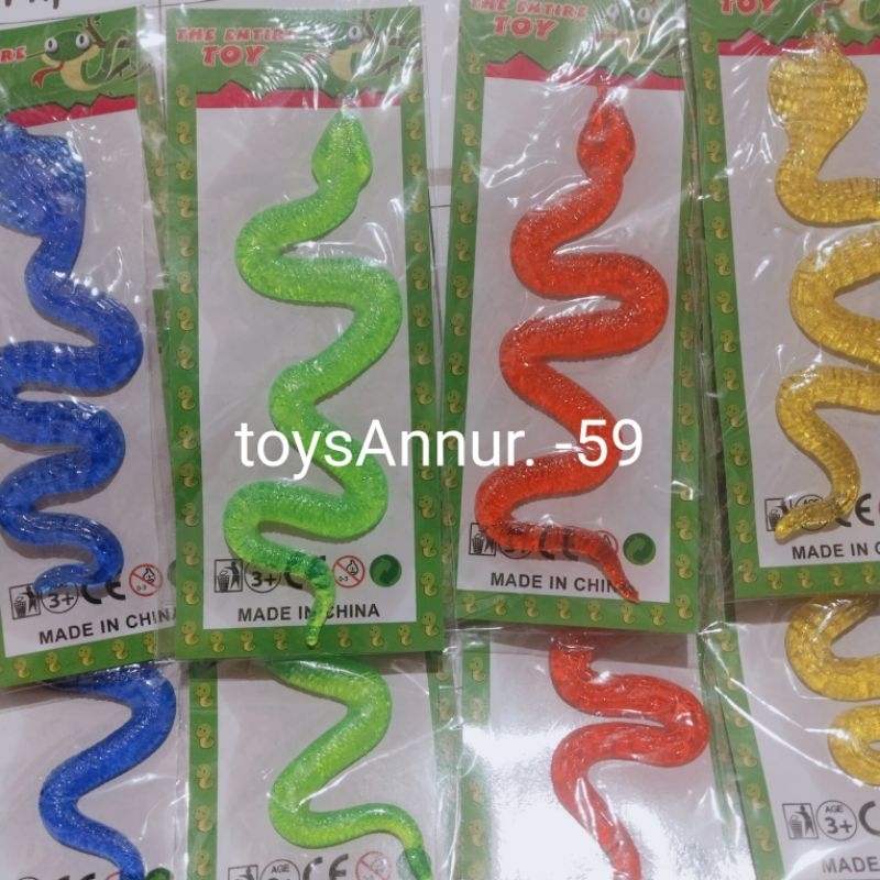 Jual MAINAN ULAR KARET PRANK WARNA | Shopee Indonesia