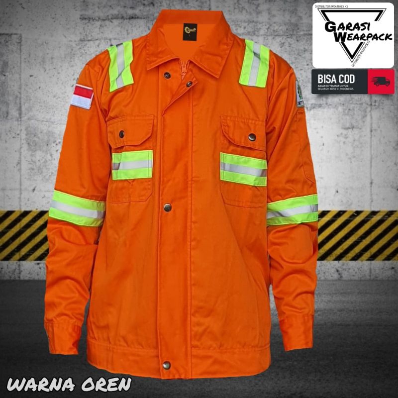 Jual Pakaian Kerja Safety/ Wearpack Safety Atasan/ Lengan Panjang / APD ...