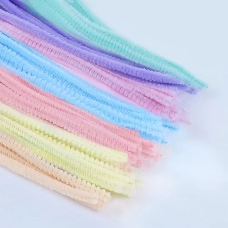 Jual 1 pcs Kawat Bulu Warna Pastel Mercy Pipe Cleaner Flower 30 cm ...