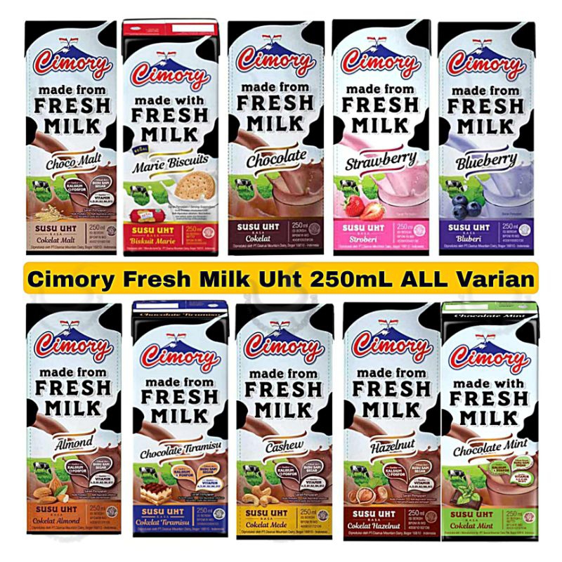 Jual Cimory Fresh Milk Uht 250mL ALL Varian | Shopee Indonesia