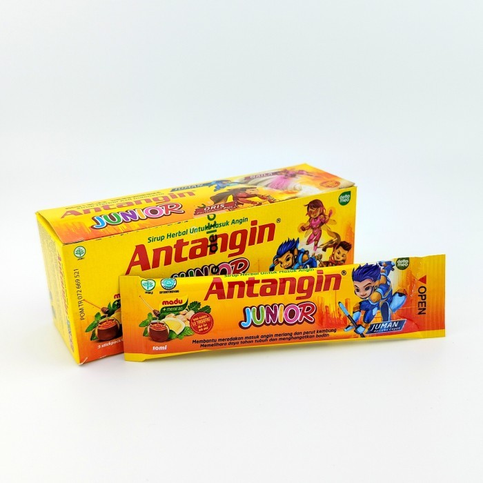 Jual Antangin Junior 1 KOTAK ISI 5 SACHET - Meredakan Masuk Angin dan ...