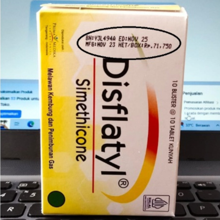Jual Disflatyl 1 Strip 10 Tablet / Maag / Asam Lambung / Kembung ...
