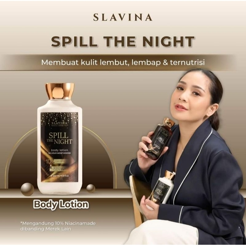 Jual Slavina Body Lotion Spill The Night | Shopee Indonesia