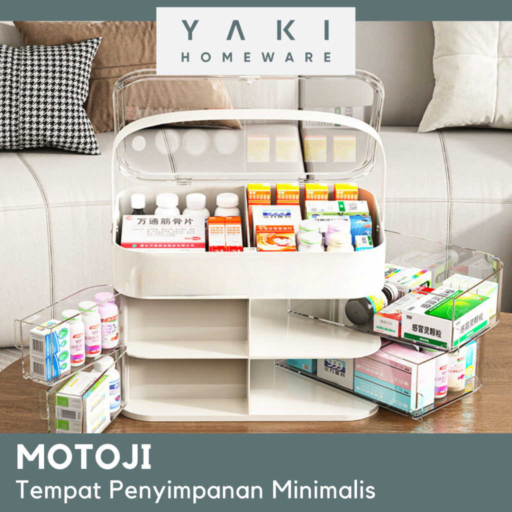 Jual YAKI - MOTOJI Kotak P3K Serbaguna Storage Box P3K Praktis ...