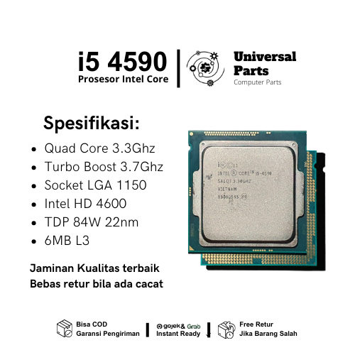 Jual Processor Prosesor Intel Core i5 4590 4570 3.7 GHz LGA 1150 Cache ...