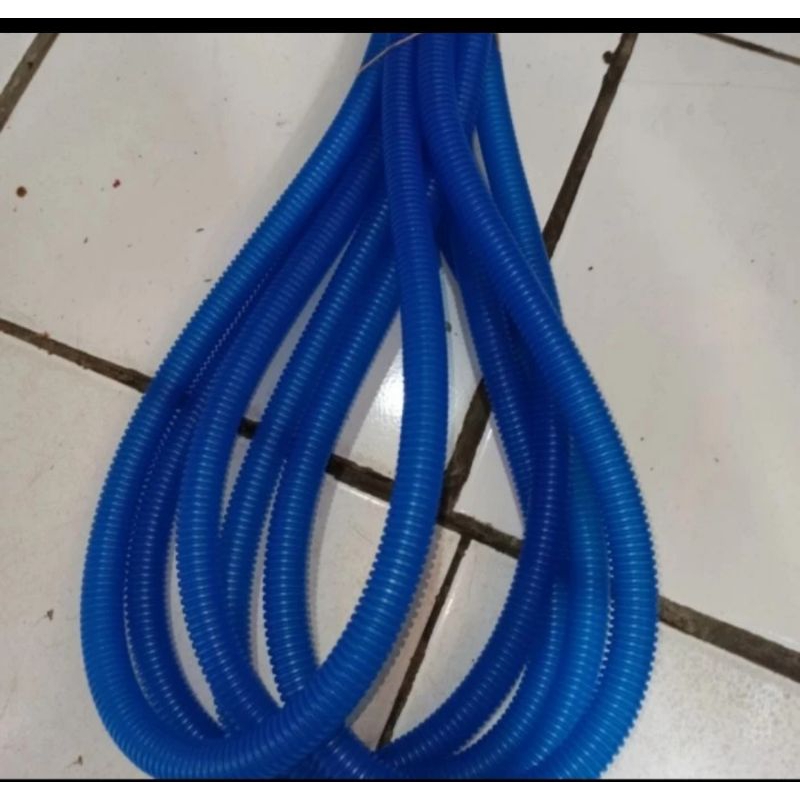 Jual Selang Spiral biru panjang aquarium ukuran 90cm / selang spiral ...