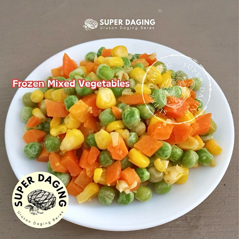 Jual SUPER DAGING Frozen Mixed Vegetable Sayuran Beku 1 kg | Shopee ...