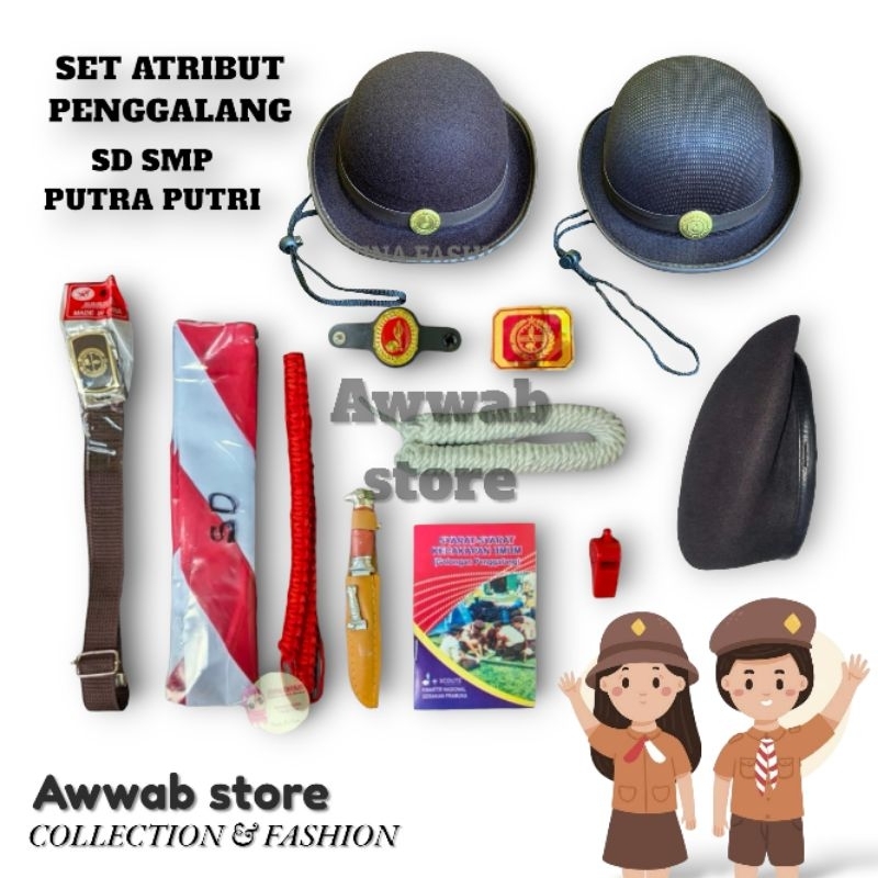Jual Paket Atribut Pramuka Premium SD SMP Penggalang Putra Putri ...