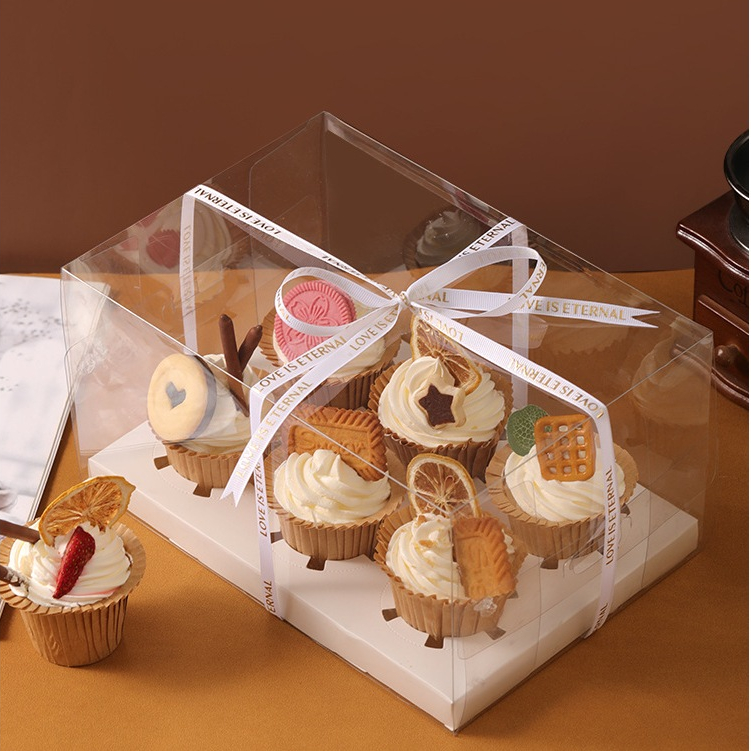 Jual Box Mika 2,4,6,9 dan 12 Cupcake/ Box Mika Muffin Premium | Shopee ...