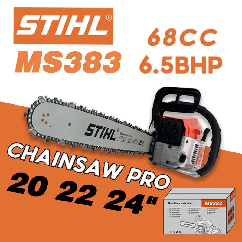 Jual Mesin Potong Kayu Chainsaw Mini 20/22/24inch 2Tak 68CC Senso ...