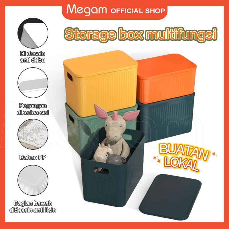 Jual 【BELI LOKAL】Megam Storage Box Penyimpanan Barang Serbaguna Box ...