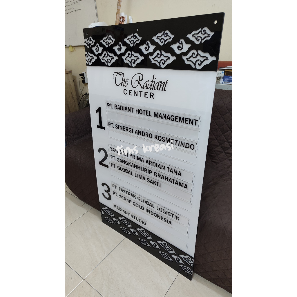 Jual Plang Nama Ruangan | Plang Nama PT | Papan Nama Slide | Signage ...