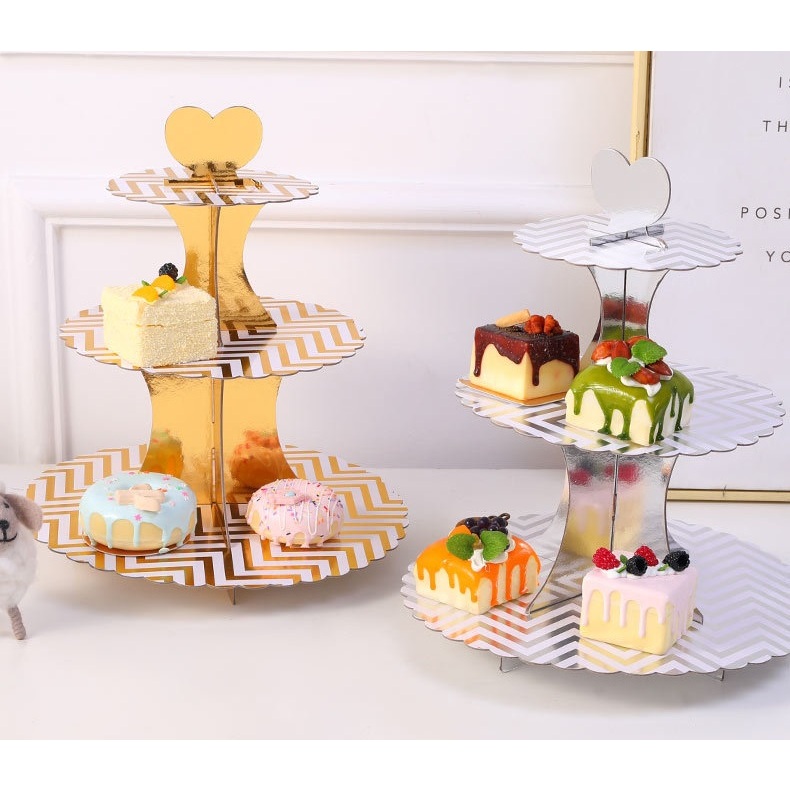 Jual Standing cupcake karakter/ 3 Tier cup cake/ Stand kue | Shopee ...