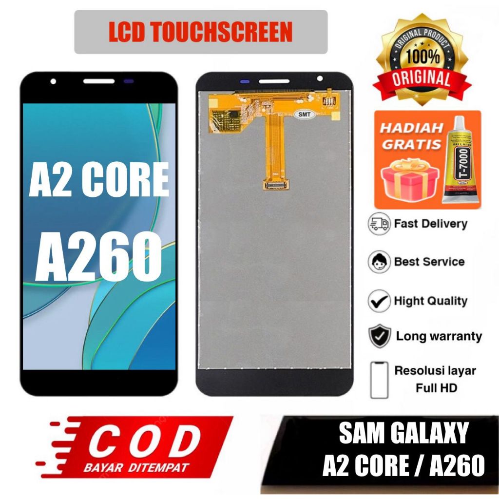 Jual LCD TOUCHSCREEN SAMSUNG A2 CORE / A260 FULLSET ORIGINAL + LEM | Shopee Indonesia
