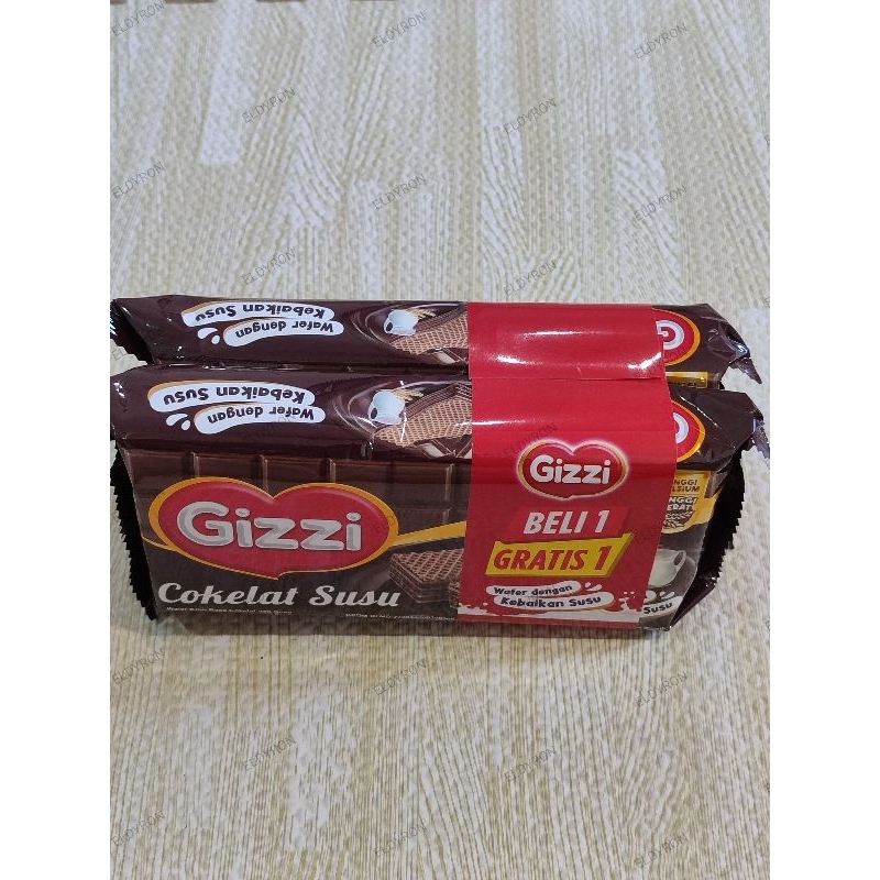 Jual [ BUY 1 GET 1] GIZZI WAFER COKELAT SUSU 122 GR | Shopee Indonesia
