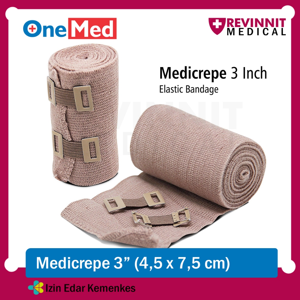 Jual Medicrepe Verban Elastis Medicrepe Onemed Kain Perban Coklat ...