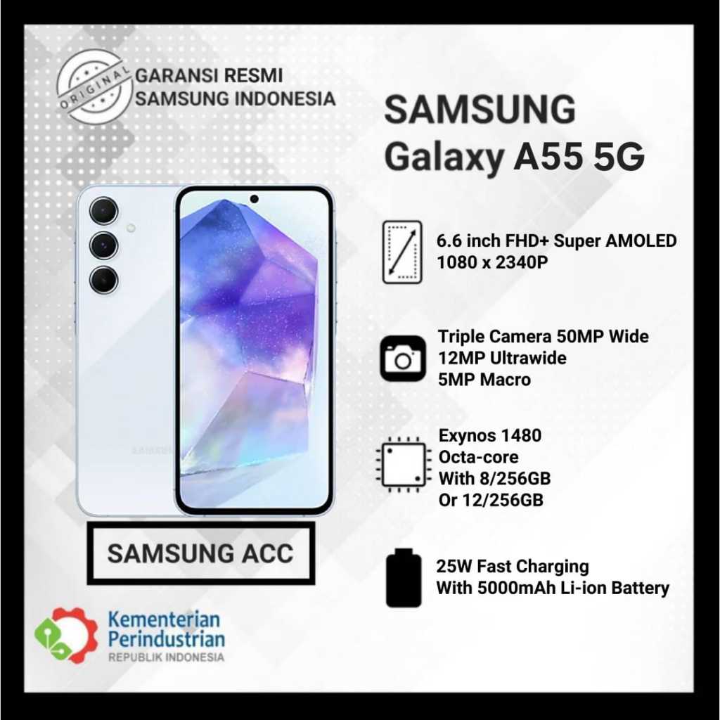 Jual Samsung Galaxy A55 5G Garansi Resmi SEIN | Shopee Indonesia