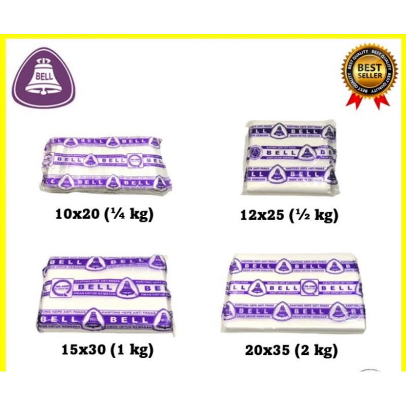 Jual (4bks/ 1ikat)Plastik anti panas /ATP merk Bell,satu ikat | Shopee ...