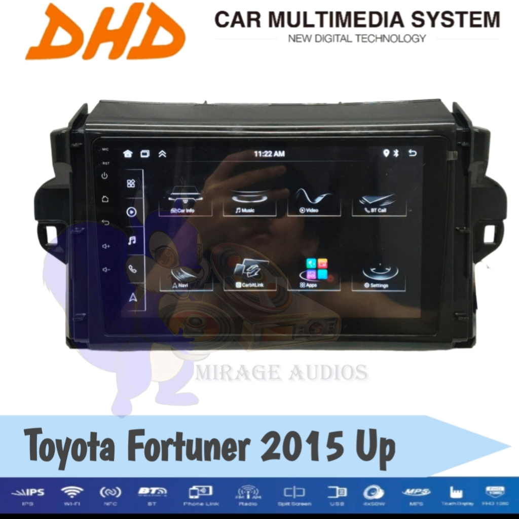 Jual Head Unit Android DHD For All New Fortuner 2016 Up 9 Inch Plug and ...