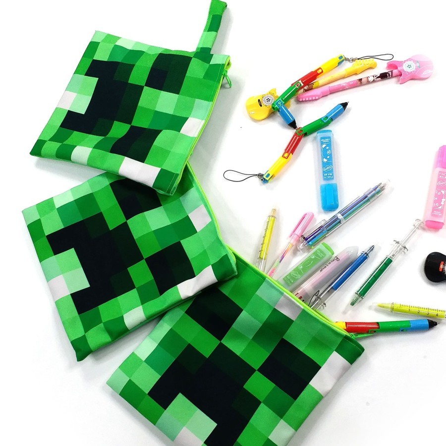 Jual Pouch Creepers untuk penggemar game Minecraft Dungeons tas kecil ...