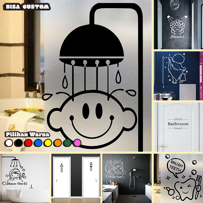 Jual Stiker Dekorasi Unik Lucu Home Decor Kaca Pintu Toilet Hiasan ...