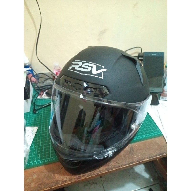 Jual Helm RSV FFC21 Black Doff SECOND MULUS | Shopee Indonesia