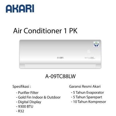 Jual AC Akari A-09TC88LWI 1 PK Low Watt Purifier Filter 09TC88 1PK (Depok dan sekitarnya ...