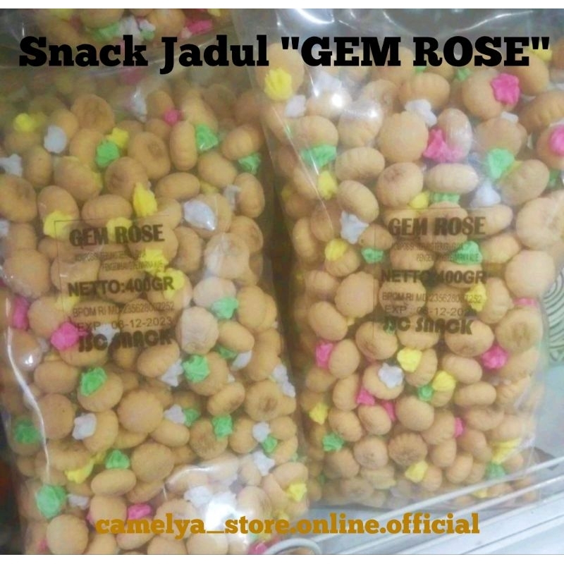 Jual Snack Jadul GEM ROSE Kemasan 400gram | Shopee Indonesia