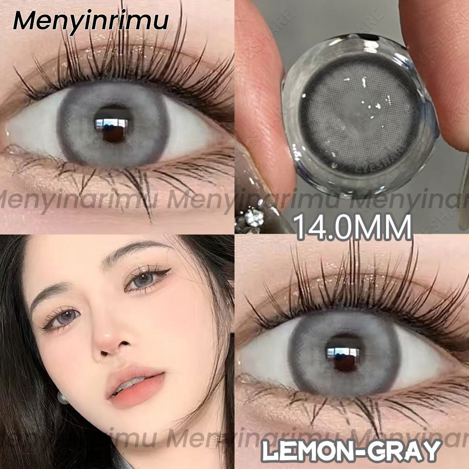 Jual Eyeshare Softlens14.5mm Big Eyes Soft Colored Contact lenses Gray ...