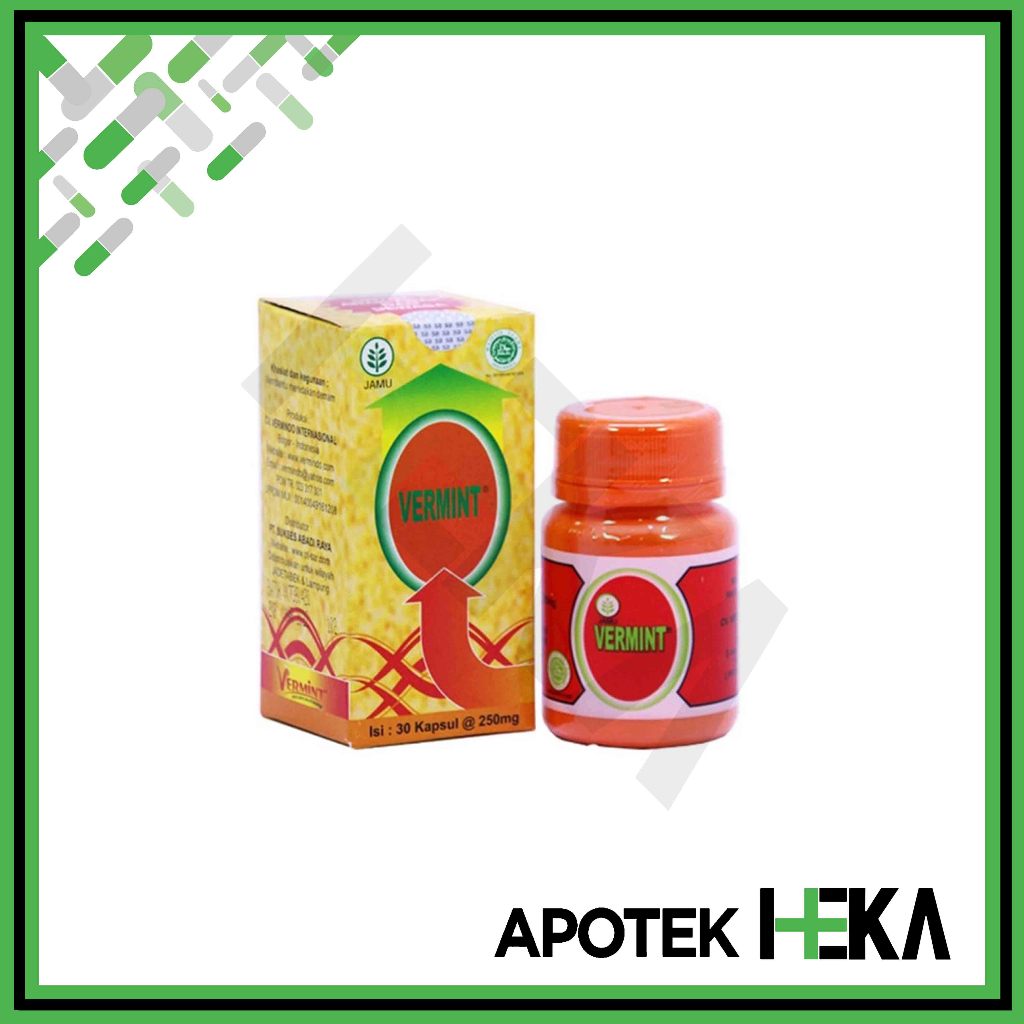 Jual Vermint Botol isi 12 Kapsul - Obat Cacing (BANDUNG) | Shopee Indonesia