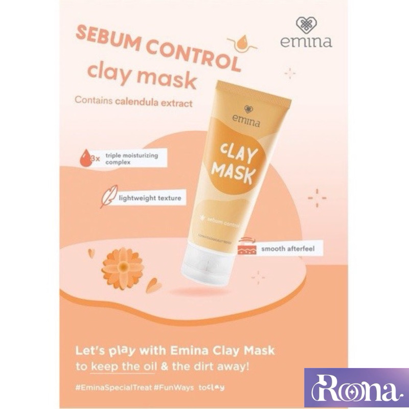 Jual EMINA Clay Mask Sebum Control 60ml | Shopee Indonesia