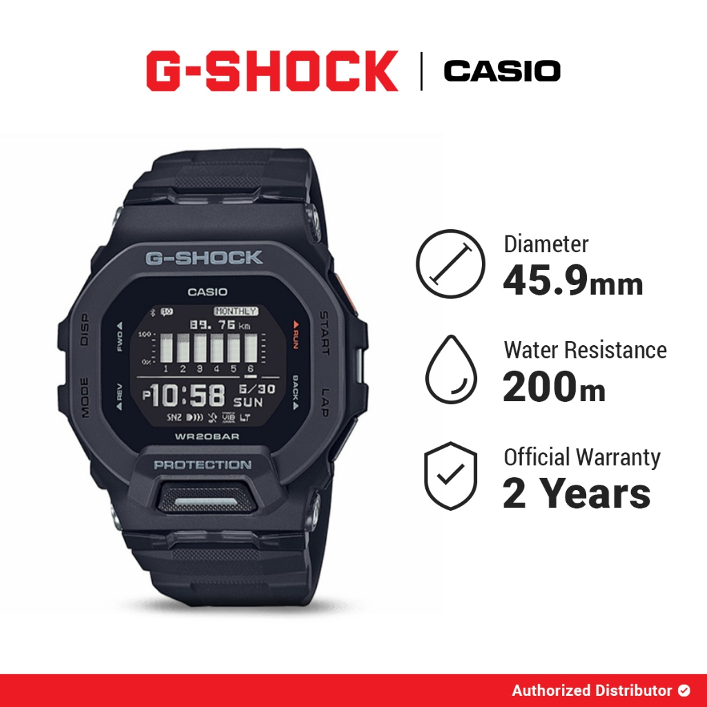 Jual [READY INSTANT] G-Shock Jam Tangan Pria GBD-200-1DR Digital Black ...