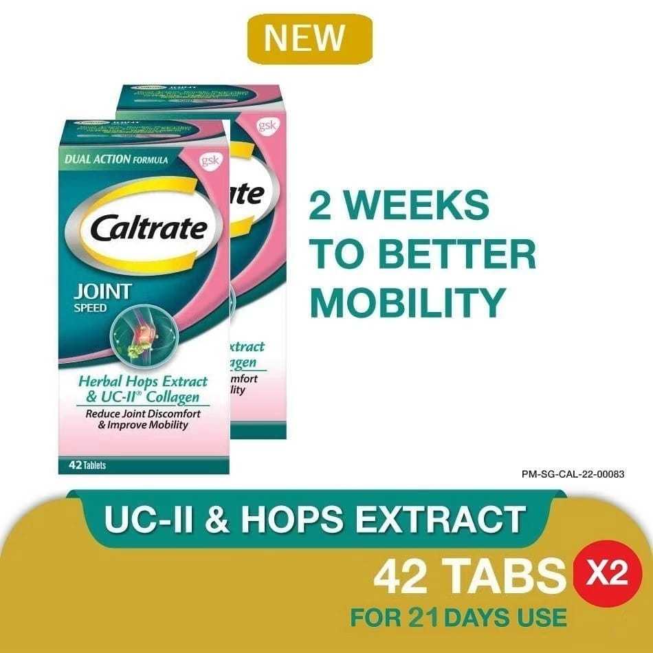 Jual CALTRATE Joint Speed Dual Action UC II & HOP Extract 42 Tablets x ...