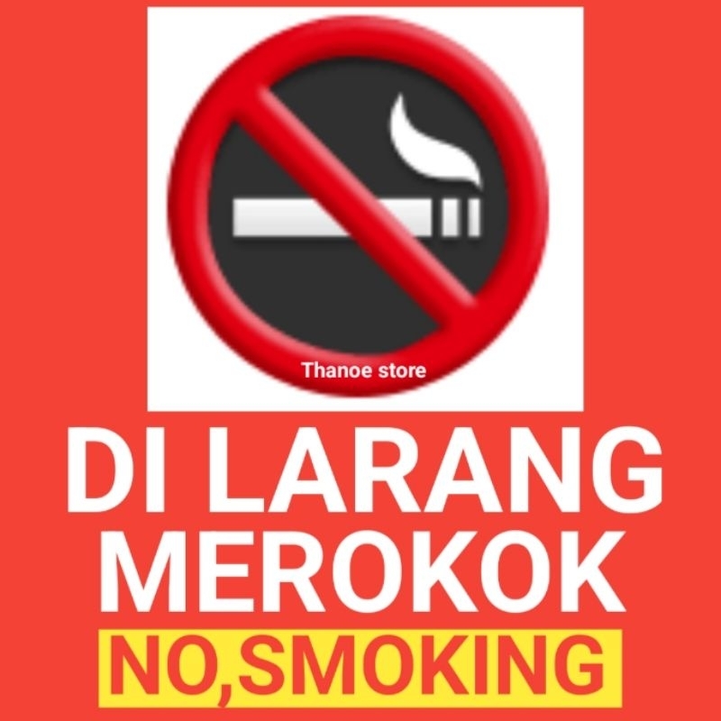 Jual Stiker Di Larang Merokok No Smoking | Shopee Indonesia