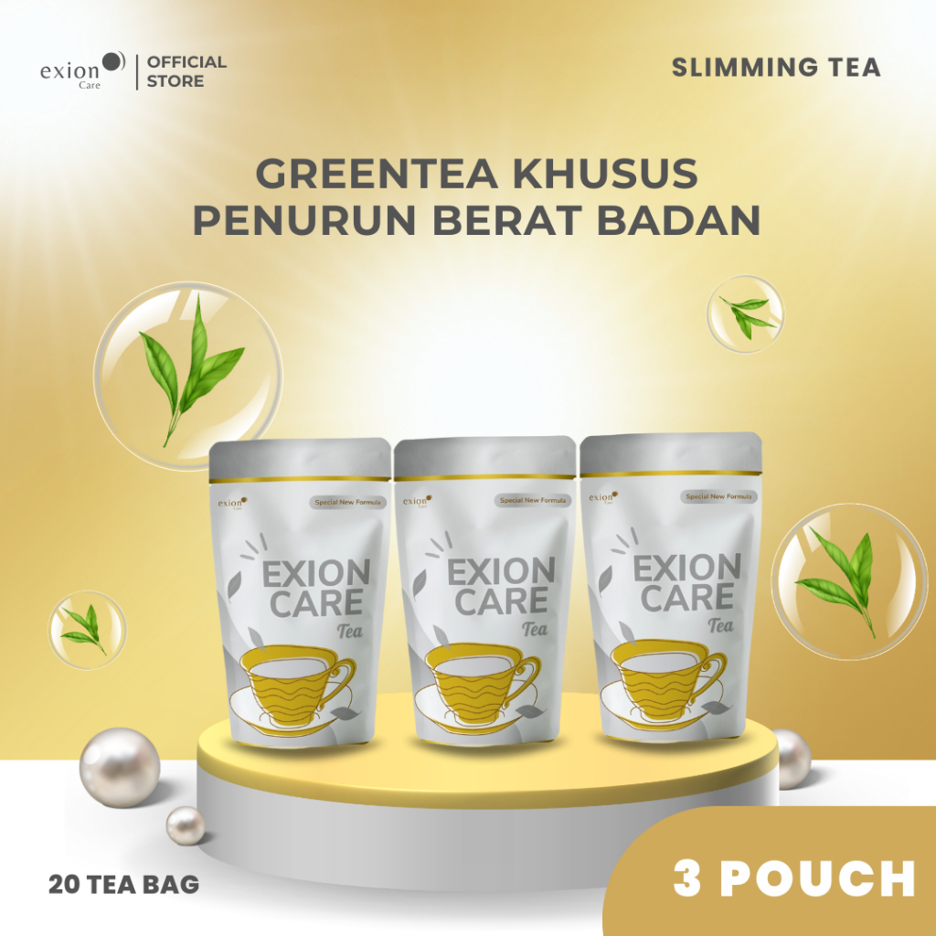 Jual Exioncare Tea Gold Series 3 Pouch - Isi 20 Tea Bag | Teh Diet ...