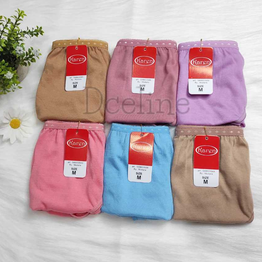 Jual isi 6 Pcs / 12 Pcs CD Karen Celana Dalam Wanita Bahan Premium | Shopee Indonesia