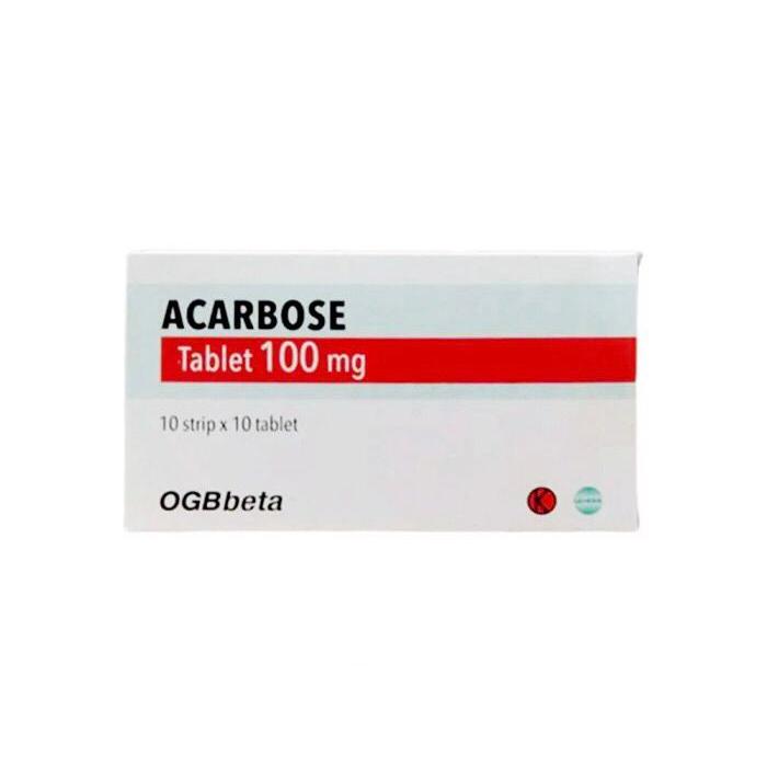 Jual Acarbose 100 Mg 1 Box 100 Tablet (OGB Beta) | Shopee Indonesia